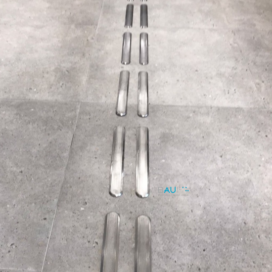 Barra Podotáctil con Vástago de Acero Inoxidable para ruta podotácil ...